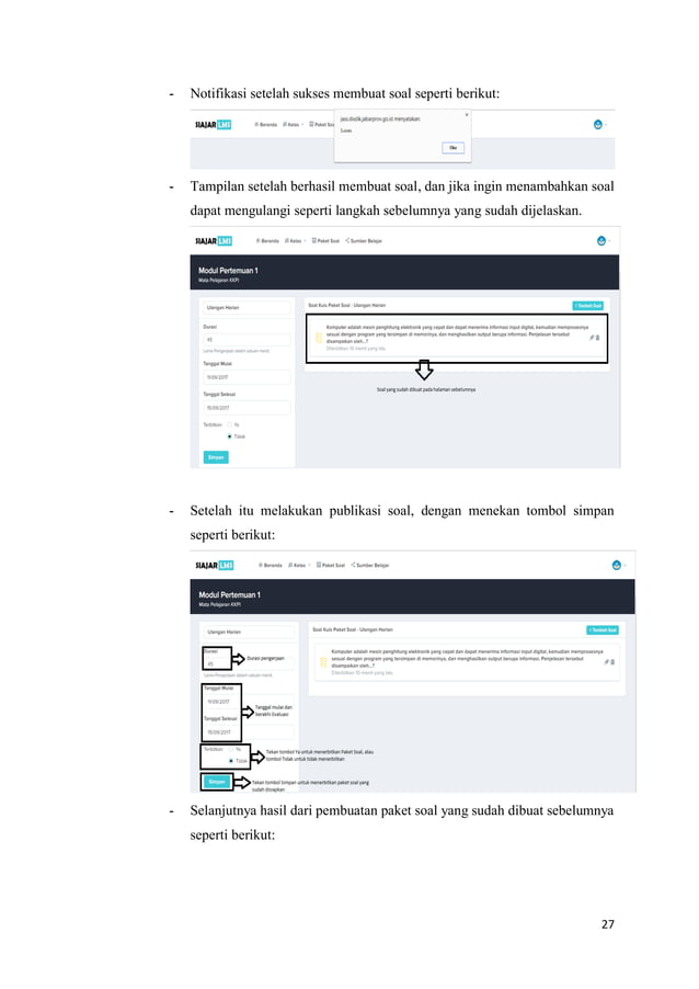 Panduan Penggunaan Siajar LMS | PDF