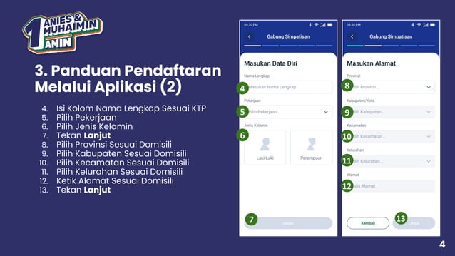Panduan Penggunaan Aplikasi Amin App di Smartphone | PDF