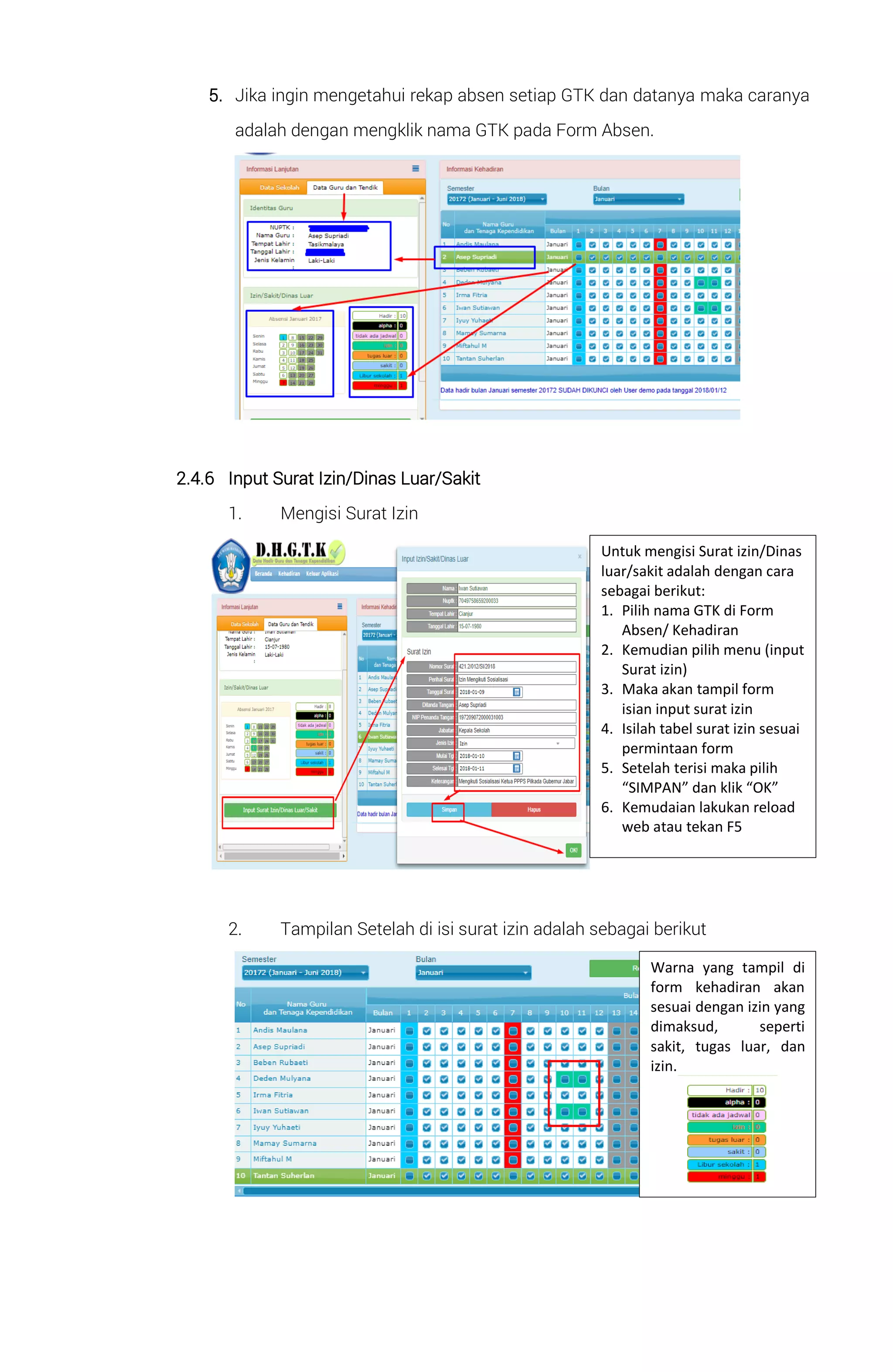 Panduan penggunaan dhgtk sekolah | PDF