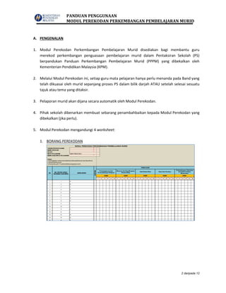 Panduan penggunaan modul_perekodan | PDF