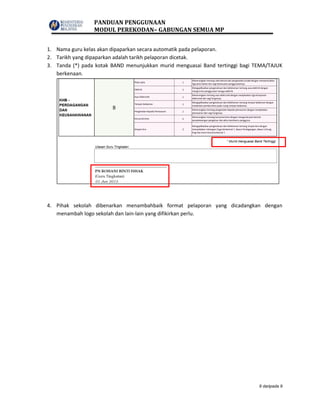 Panduan penggunaan modul_perekodan_gabungan | PDF