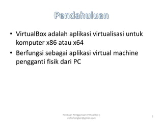 tutorial oracle virtual box | PPT