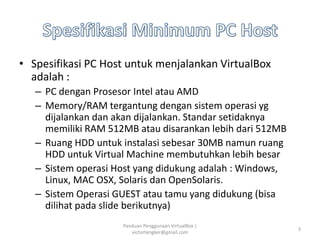 tutorial oracle virtual box | PDF