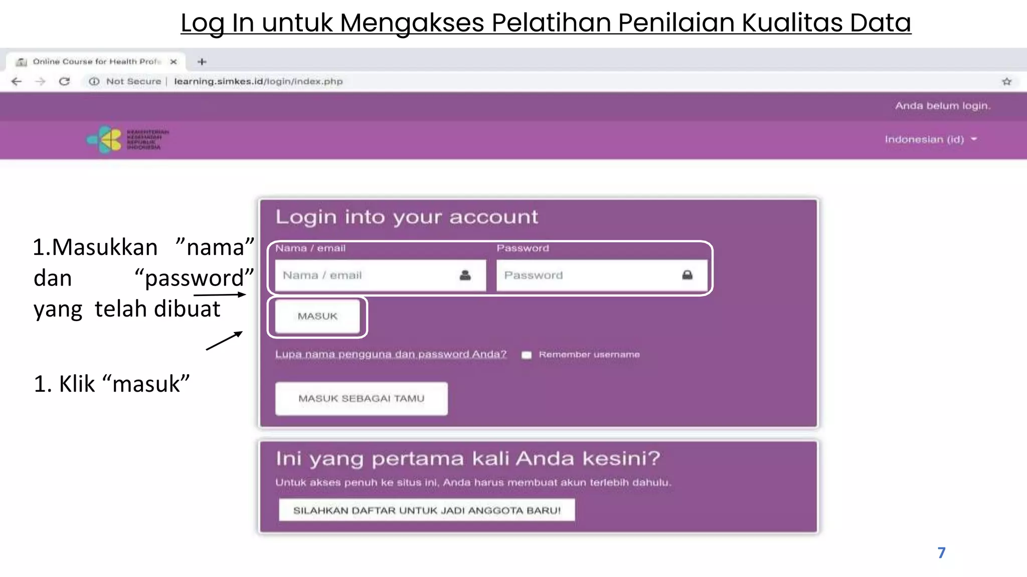 Panduan Penggunaan Sistem Pembelajaran Online Penggunaan Dashboard ASPAK.pptx