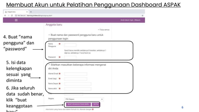 Panduan Penggunaan Sistem Pembelajaran Online Penggunaan Dashboard ASPAK.pptx