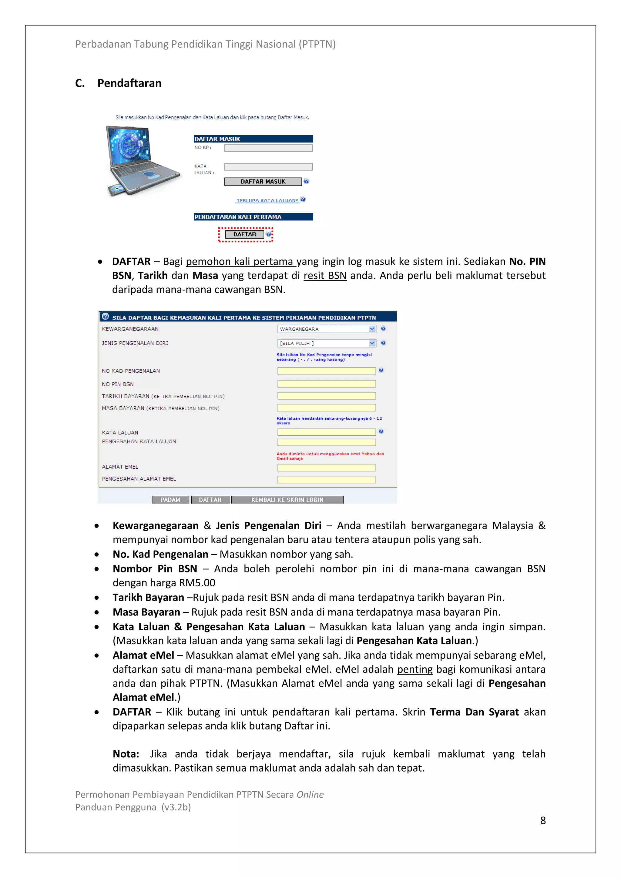 Panduan Pengguna E Pinjaman | PDF