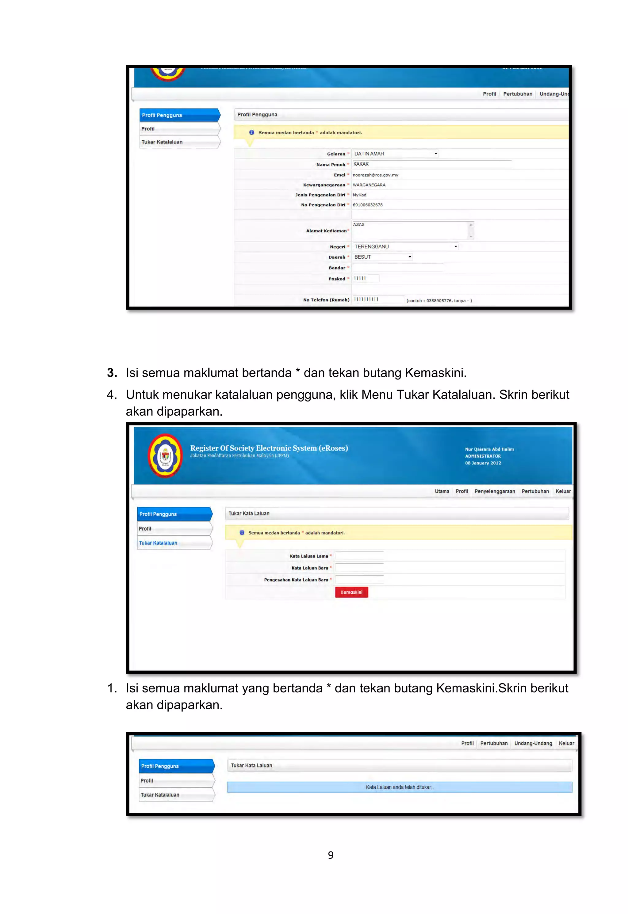 Panduan pengguna eroses upload | PDF