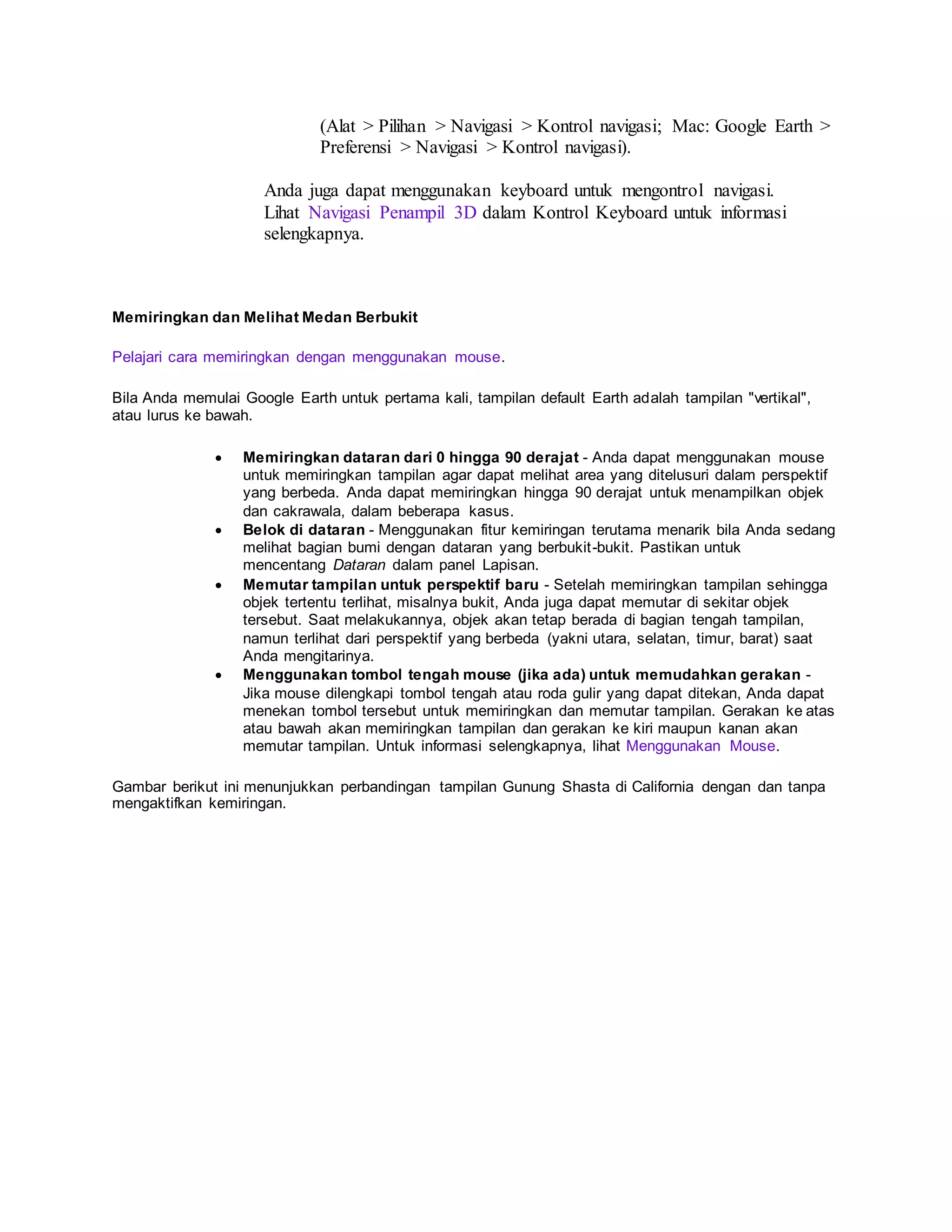 Panduan pengguna google earth pro | DOCX