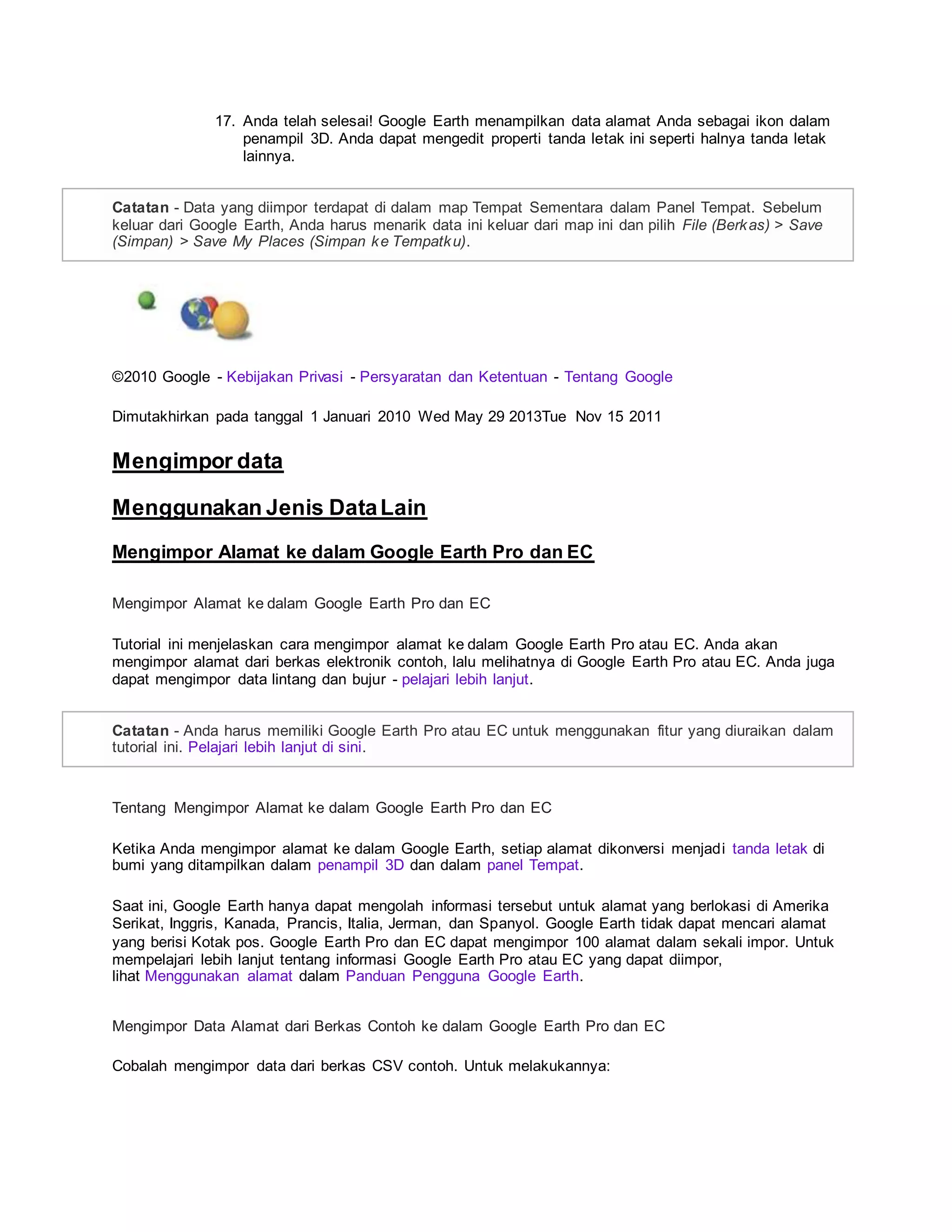 Panduan Pengguna Google Earth Pro Docx