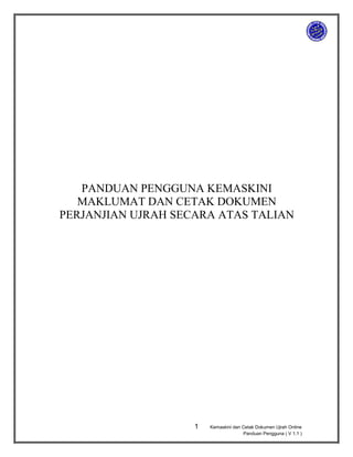 Panduan pengguna ujrah versi 1 | PDF