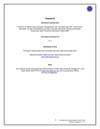 Panduan pengguna ujrah versi 1 | PDF