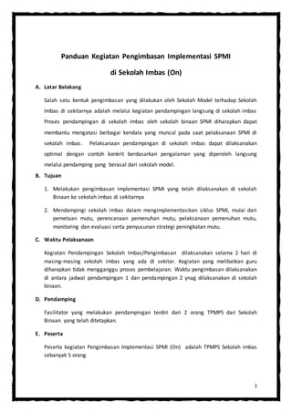 Panduan pengimbasan bimtek fasda spmi maret 2019 | PDF