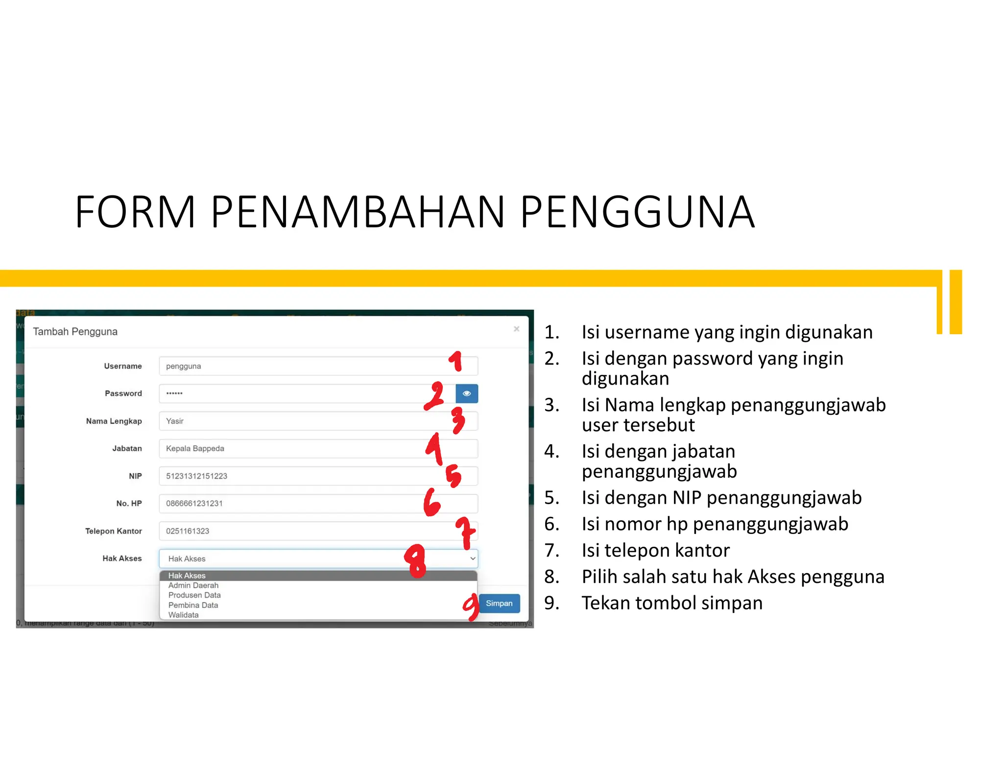 Panduan Penginputan Eletronik WALIDATA pemerintahan | PDF