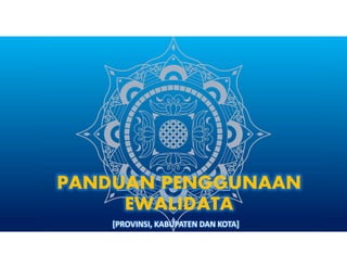 Panduan Penginputan Eletronik WALIDATA pemerintahan | PDF