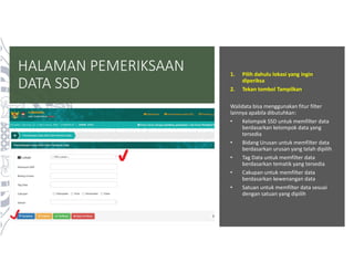 Panduan Penginputan Eletronik WALIDATA pemerintahan | PDF