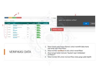 Panduan Penginputan Eletronik WALIDATA pemerintahan | PDF