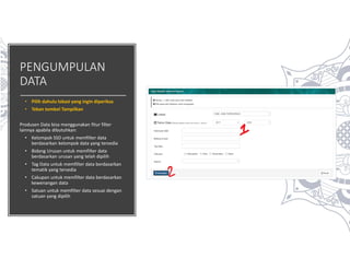 Panduan Penginputan Eletronik WALIDATA pemerintahan | PDF