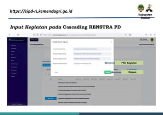 Panduan Pengisian Renstra pada aplikasi SIPD | PPTX