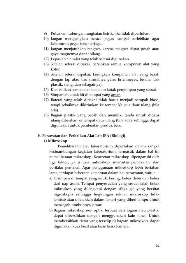 Panduan Pengelolaan Lab dan Penilaian Teknisi serta Laboran | PDF Panduan Pengelolaan Lab dan Penilaian Teknisi serta Laboran | PDF