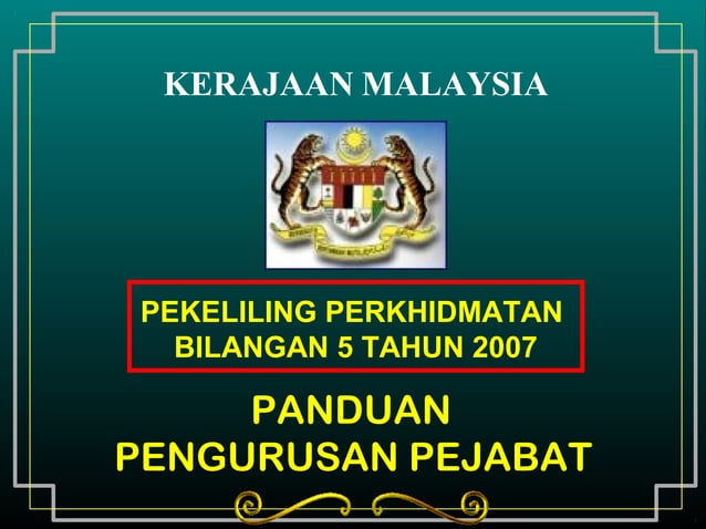Panduan Pengurusan Pejabat | PPT
