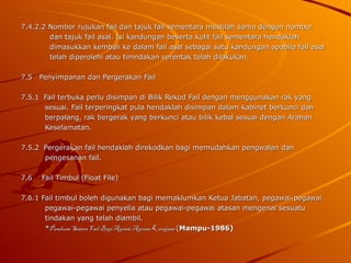 Panduan pengurusanpentadbiran pejabat (bab vi x) | PPT