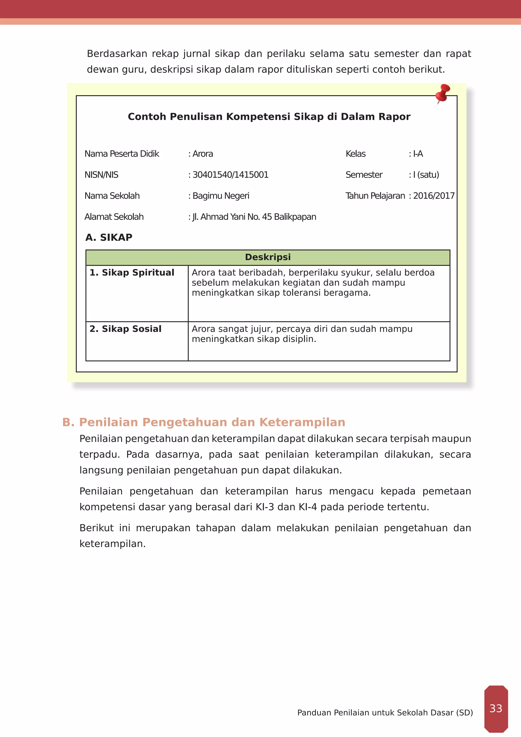 Panduan penilaian a4 isi | PDF