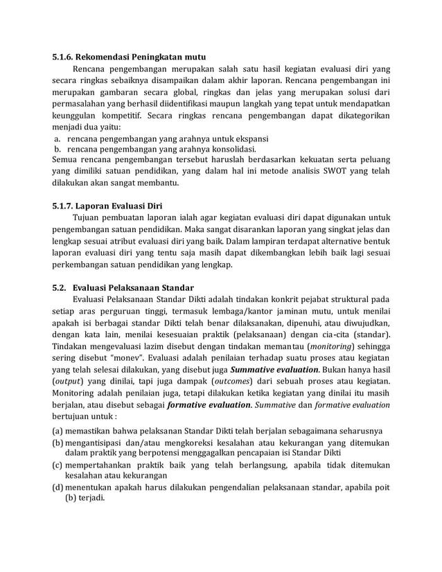 Panduan Penjaminan Mutu Internal | PDF