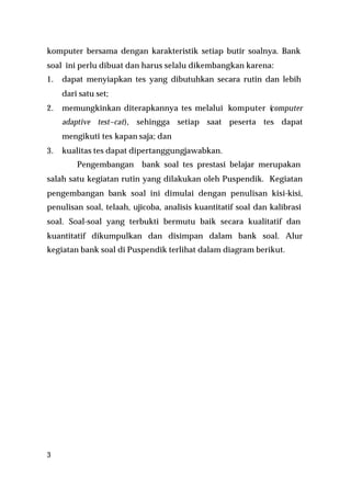 Panduan penulisah soal pilgan | PDF