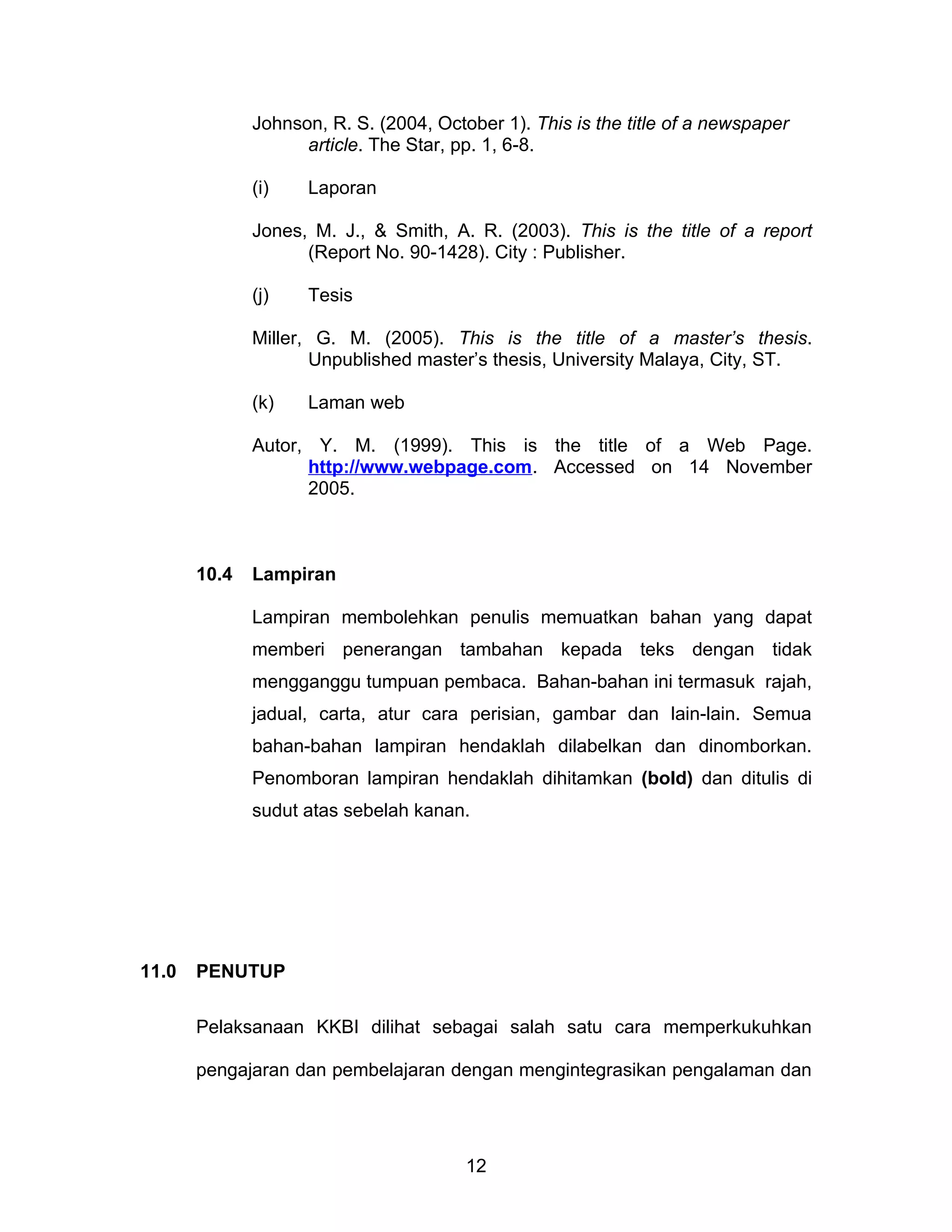 Panduan Penulisan Akademik (Institut Pendidikan Guru) | DOC Panduan Penulisan Akademik (Institut Pendidikan Guru) | DOC