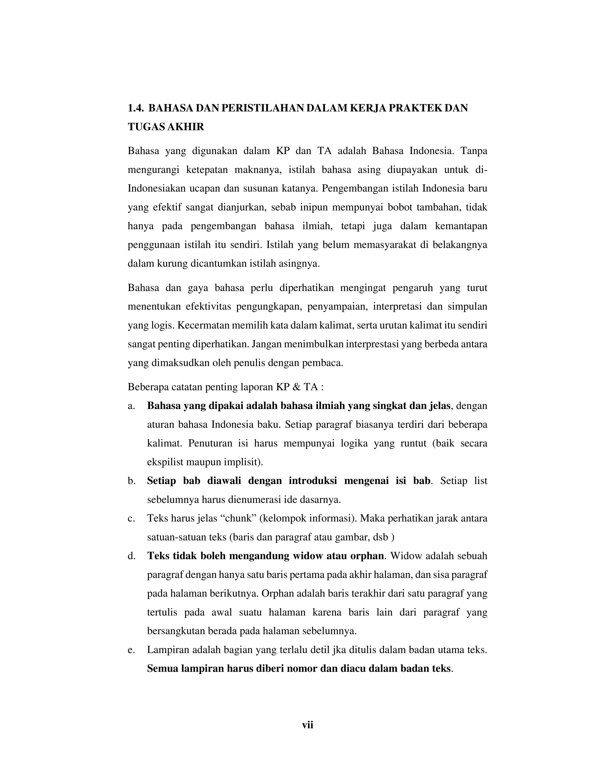 Panduan Penulisan Laporan Kerja Praktek | PDF