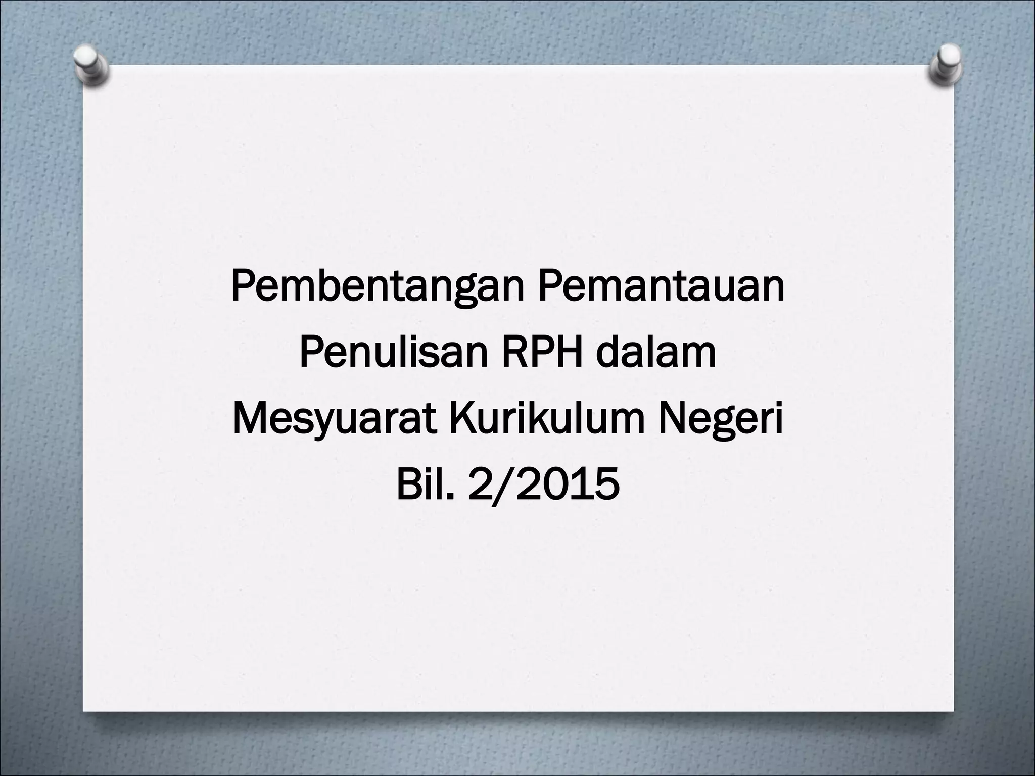 Panduan penulisan rph | PDF