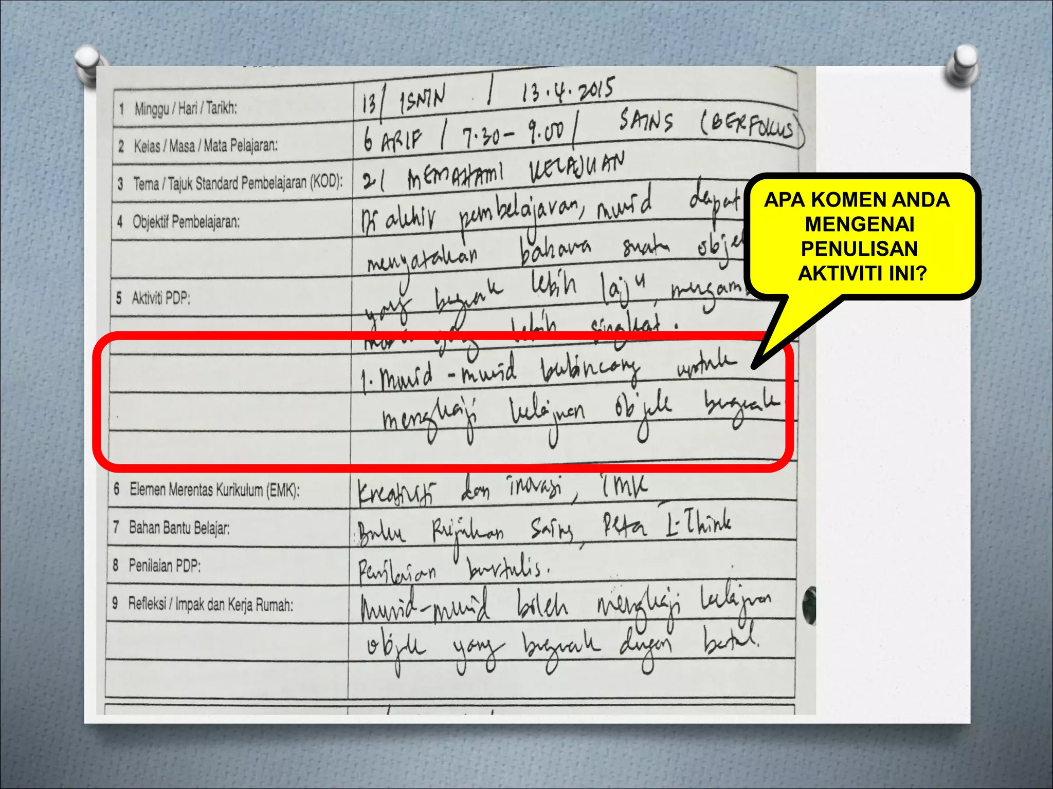 Panduan penulisan rph | PDF