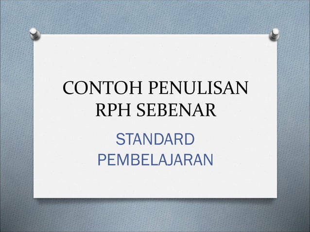 Panduan penulisan rph | PDF