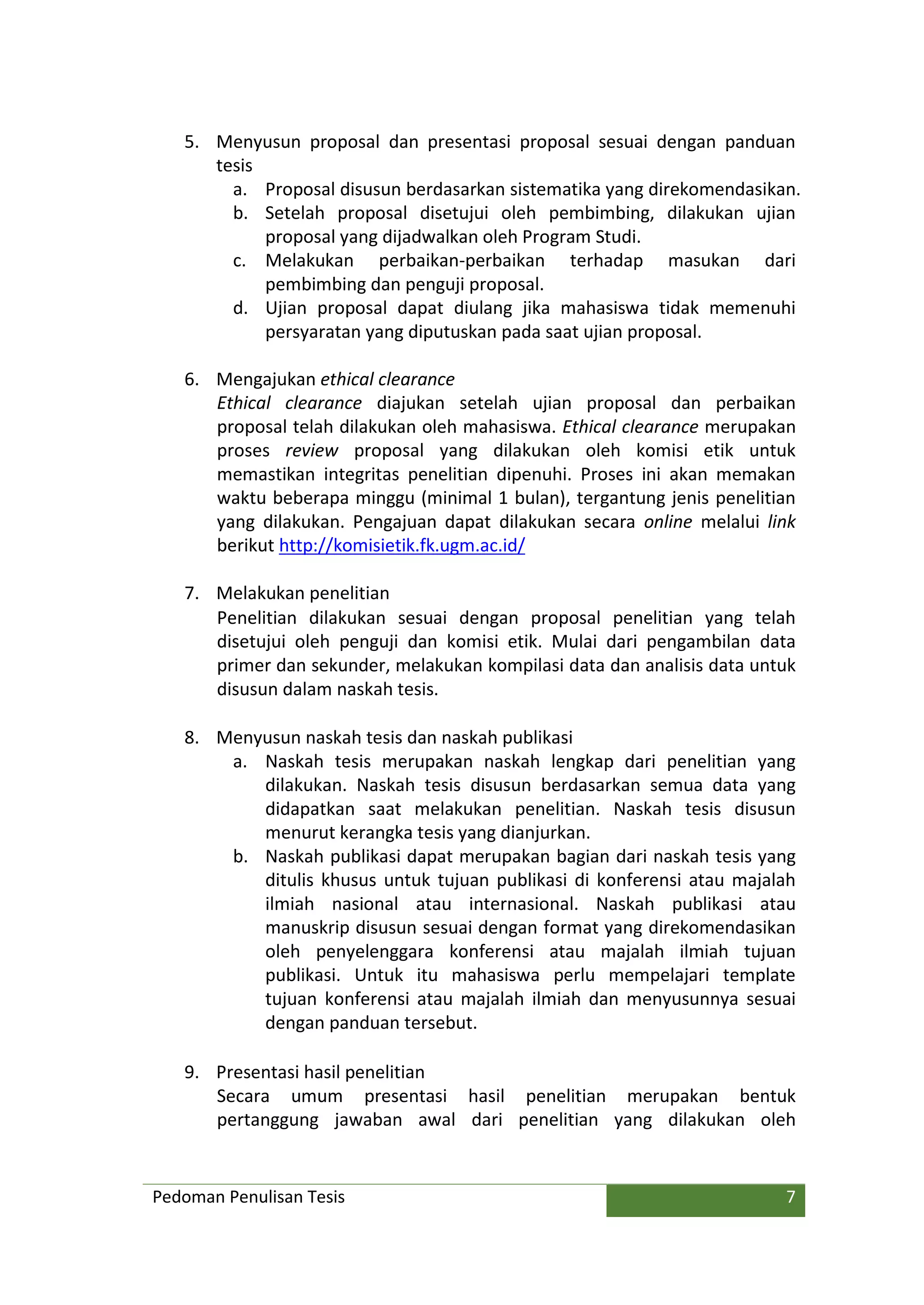 Panduan penulisan tesis 2016 | PDF
