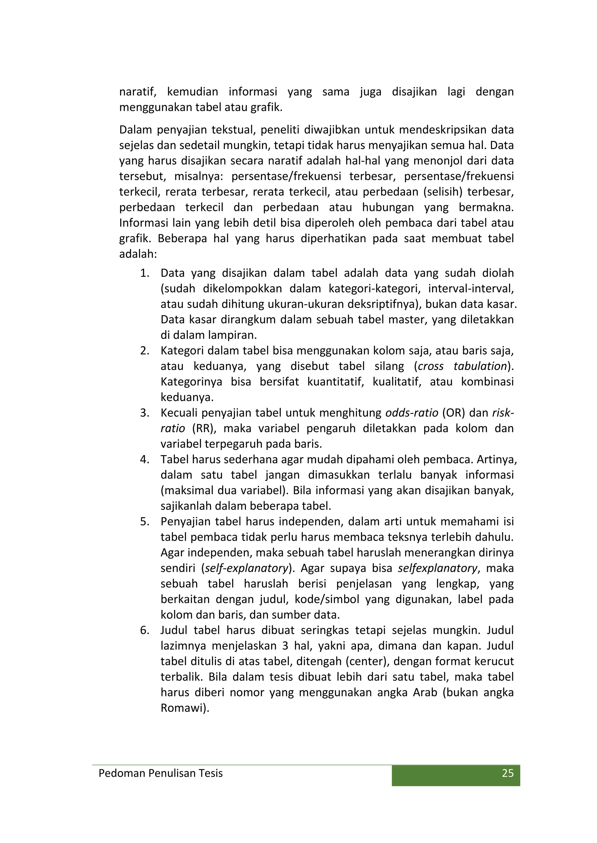 Panduan penulisan tesis 2016 | PDF