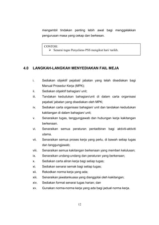 Panduan penyediaan fail meja | PDF