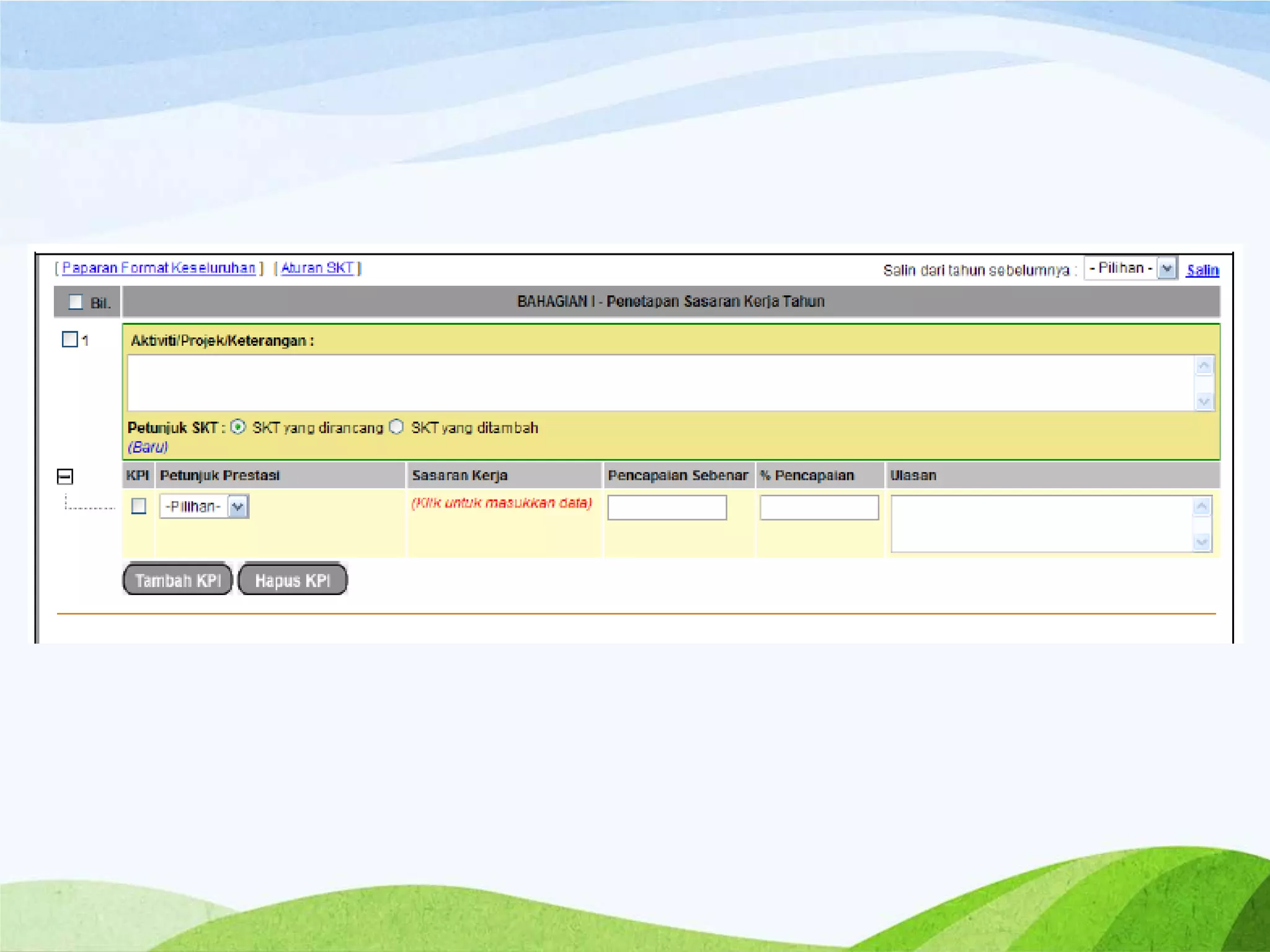 Panduan Penyediaan Sasaran Kerja Tahunan (SKT) | PDF