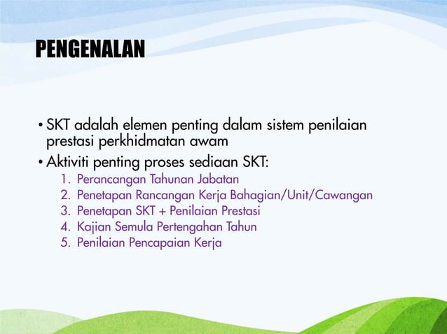 Panduan Penyediaan Sasaran Kerja Tahunan (SKT) | PDF