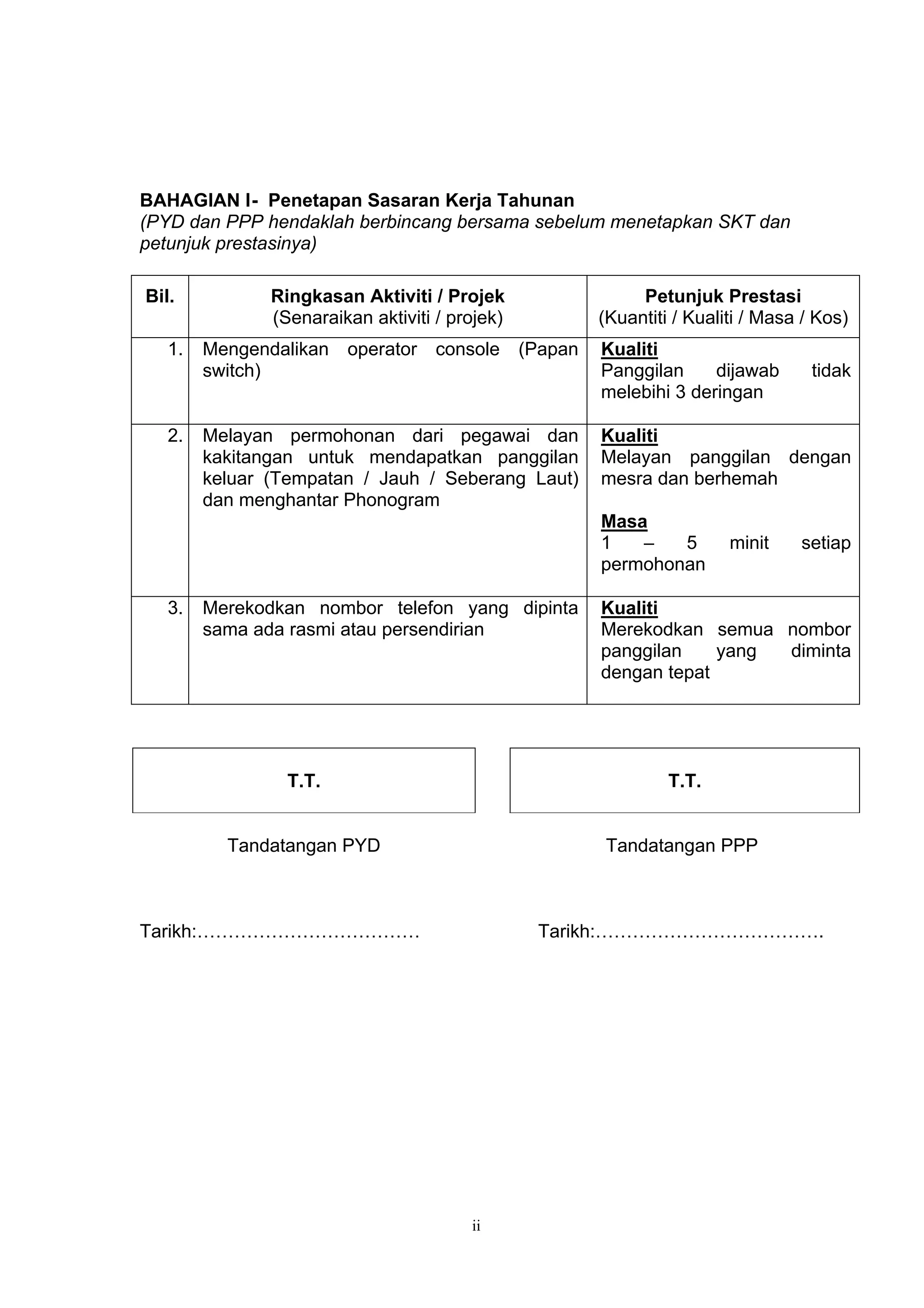Panduan penyediaan skt guru dan contoh penulisan | PDF