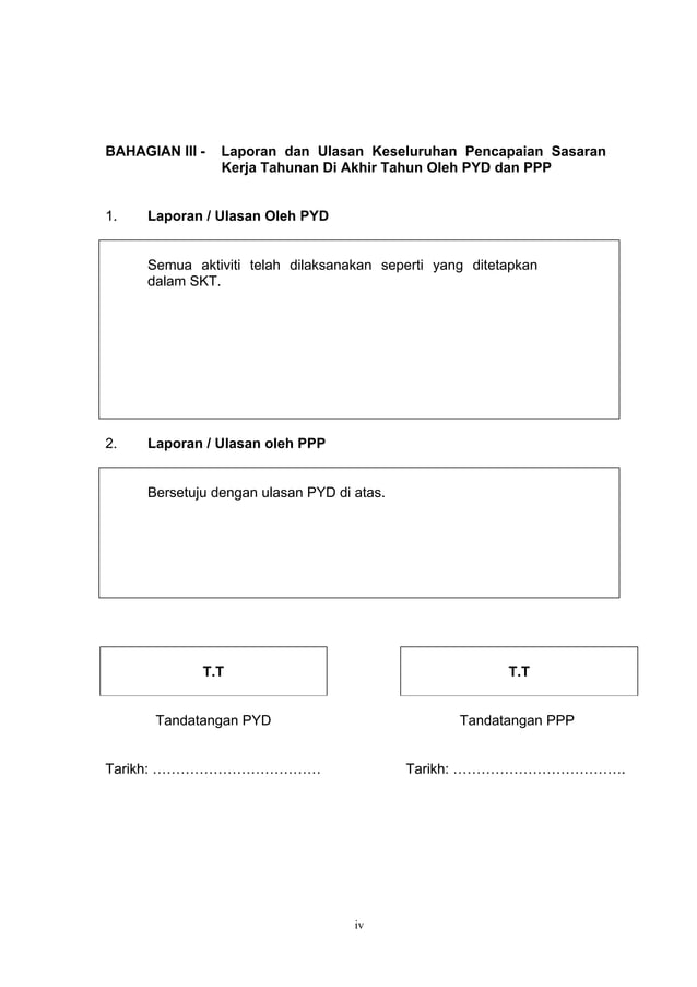 Panduan penyediaan skt guru dan contoh penulisan | PDF