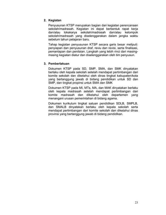 Panduan penyusunan bsnp | PDF