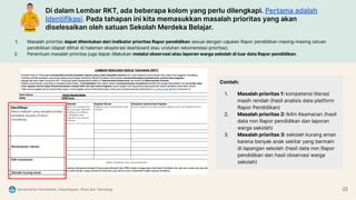 Panduan Penyusunan RKT di dalam satuan pendidikan | PDF