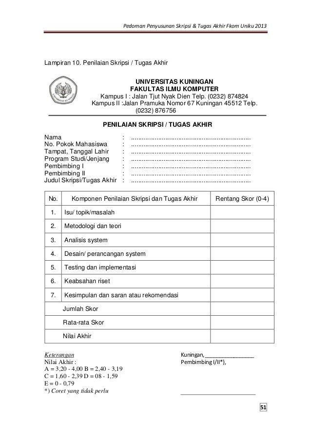 Panduan penyusunan skripsi_ta_fkom_uniku Panduan penyusunan skripsi_ta_fkom_uniku