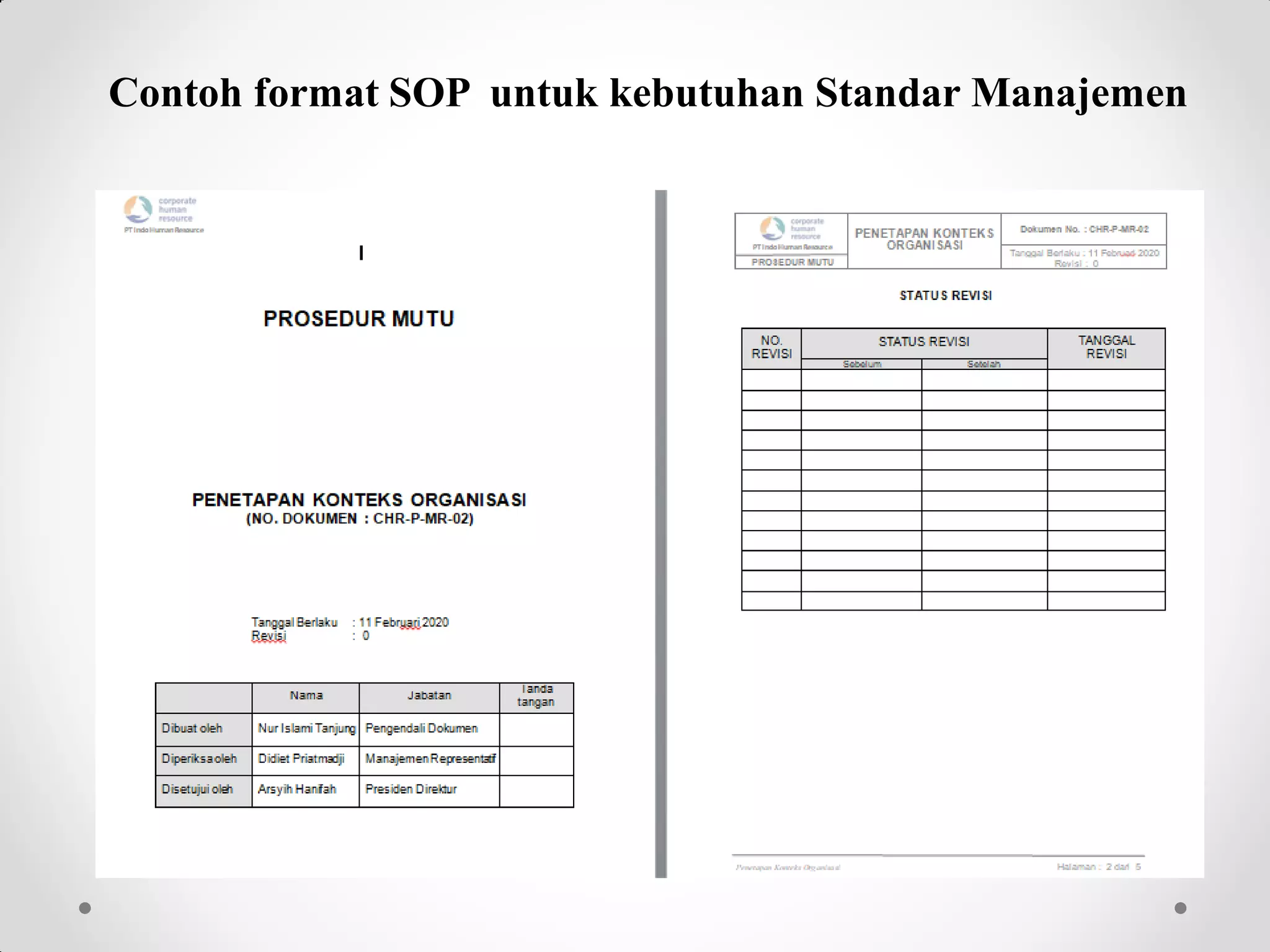 Panduan Penyusunan SOP | PDF