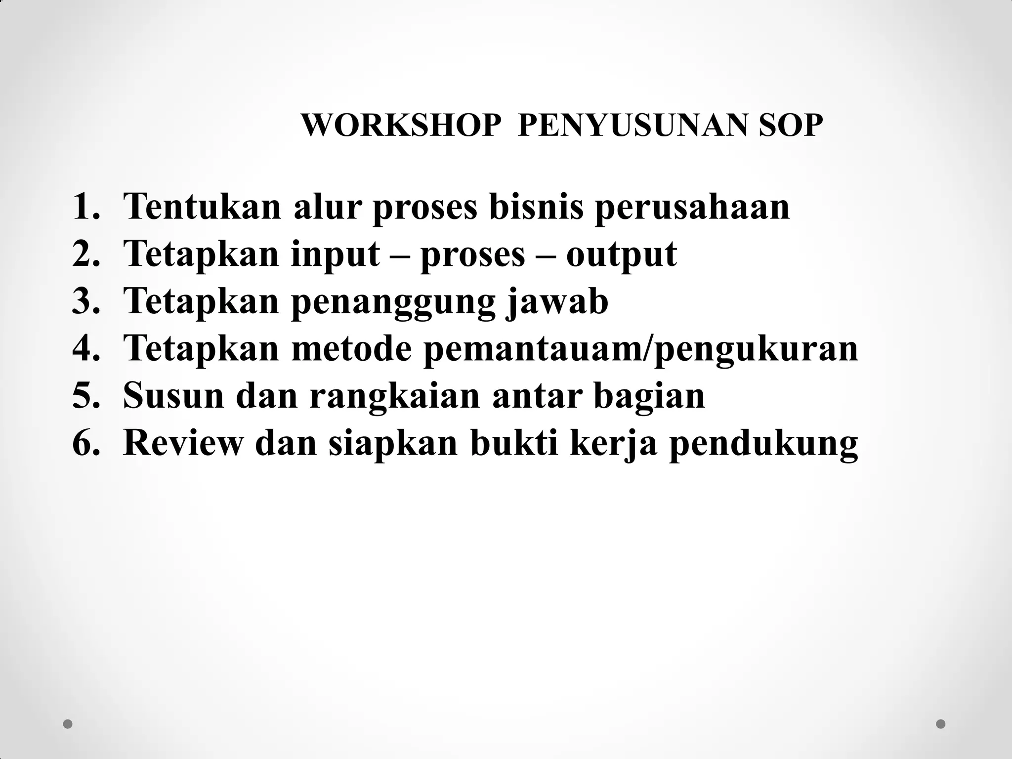 Panduan Penyusunan SOP | PDF