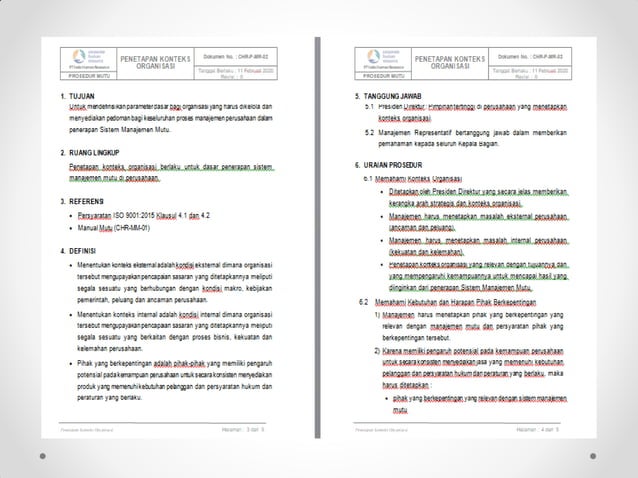 Panduan Penyusunan SOP | PDF