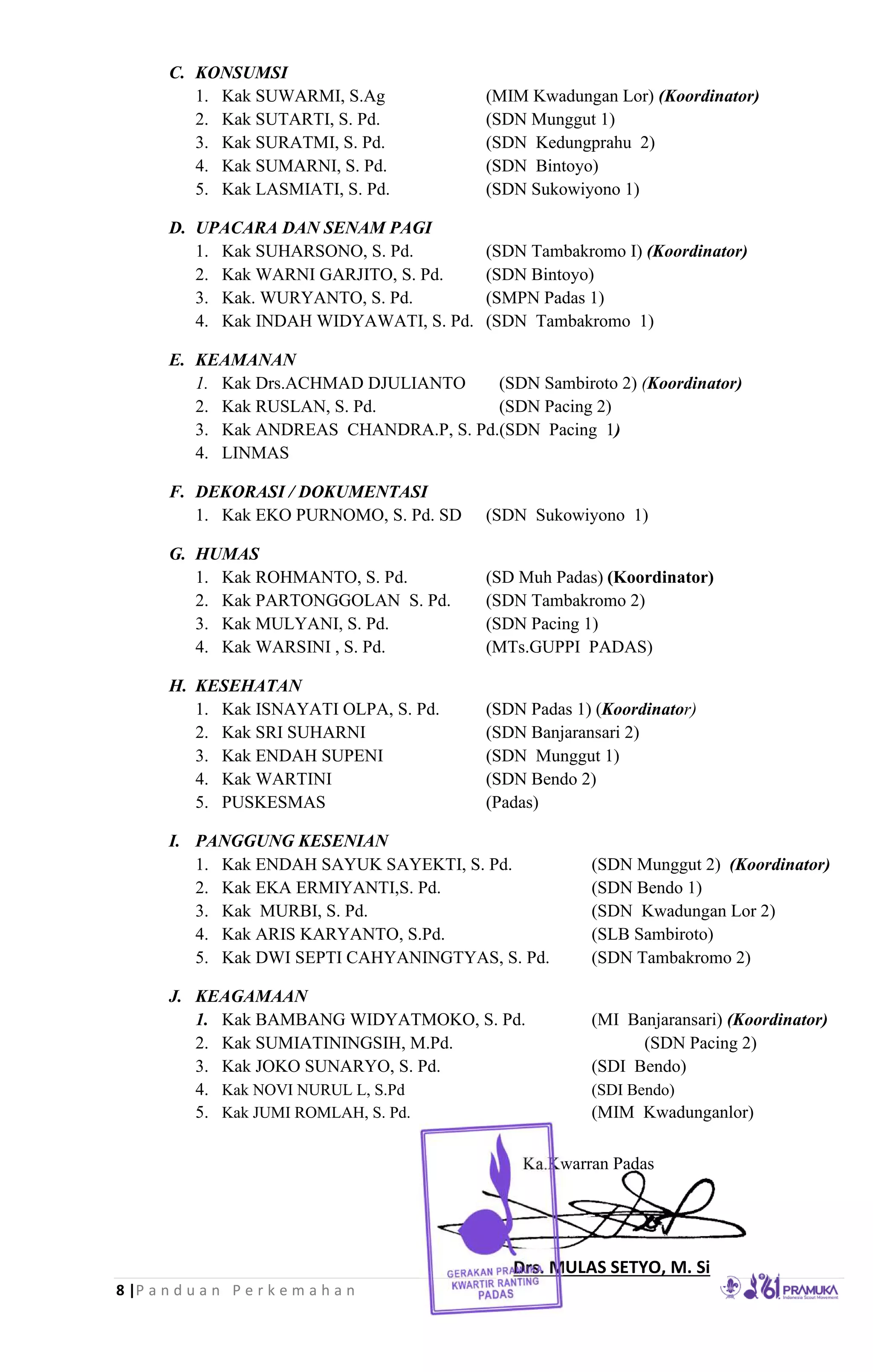 PANDUAN PERKEMAHAN HUT PRAMUKA | PDF