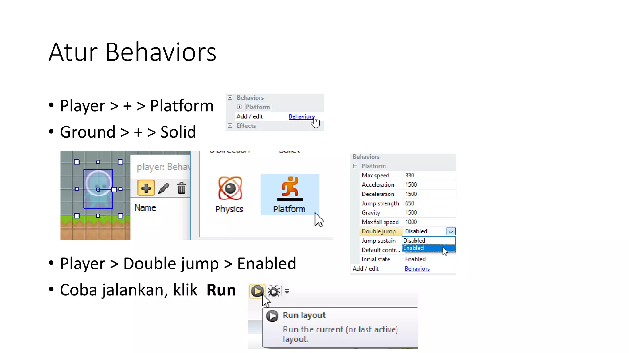 Panduan platform game dengan Construct 2 | PDF