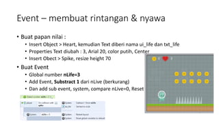 Panduan platform game dengan Construct 2 | PDF