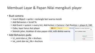 Panduan platform game dengan Construct 2 | PDF